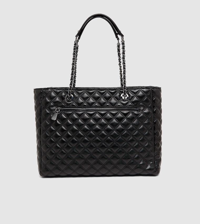 Buy Guess Cessily Tote Black In Black | 6thStreet UAE