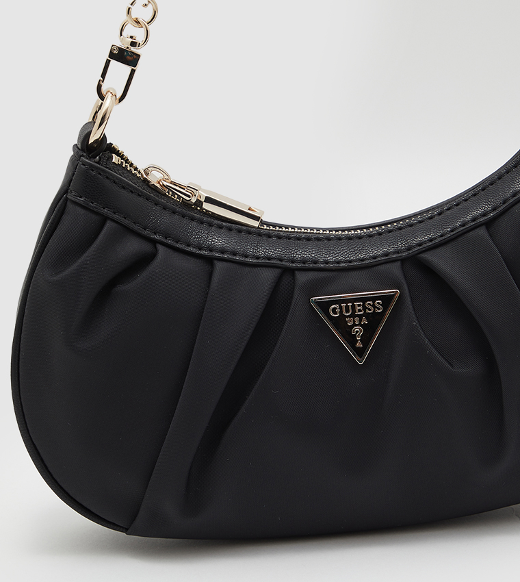 Buy Guess Mariana Logo Detailed Shoulder Bag In Black | 6thStreet Bahrain