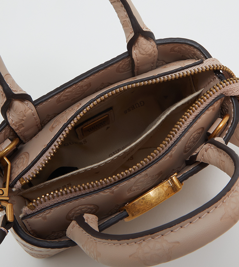 Buy Guess G Vibe Logo Detailed Micro Mini Bag In Beige | 6thStreet UAE