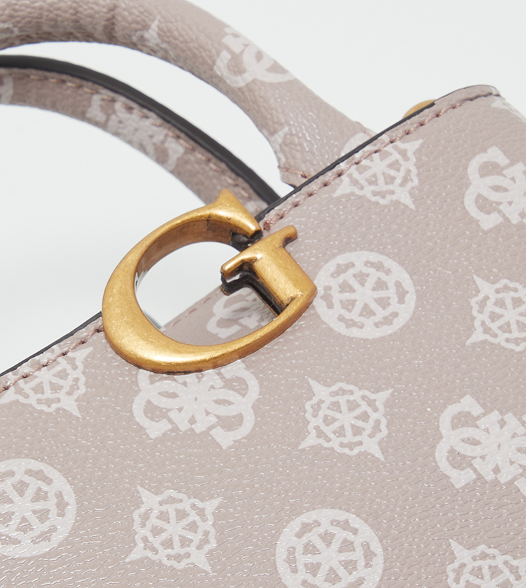 Buy Guess G Vibe Logo Detailed Micro Mini Bag In Grey | 6thStreet Qatar