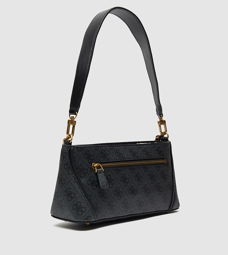 Buy Guess Izzy Logo Detailed Shoulder Bag In Grey | 6thStreet UAE