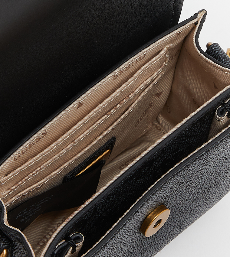 Buy Guess Izzy Micro Logo Detailed Mini Bag In Grey | 6thStreet UAE