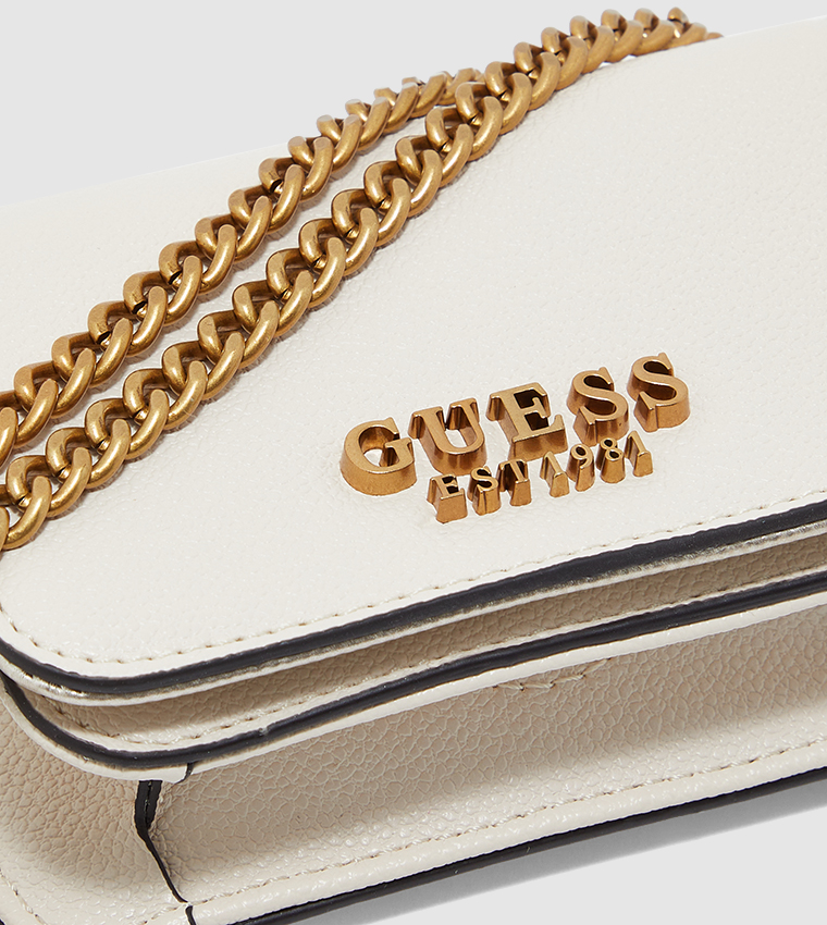 Buy Guess NOELLE Micro Mini Crossbody Bag In White | 6thStreet UAE