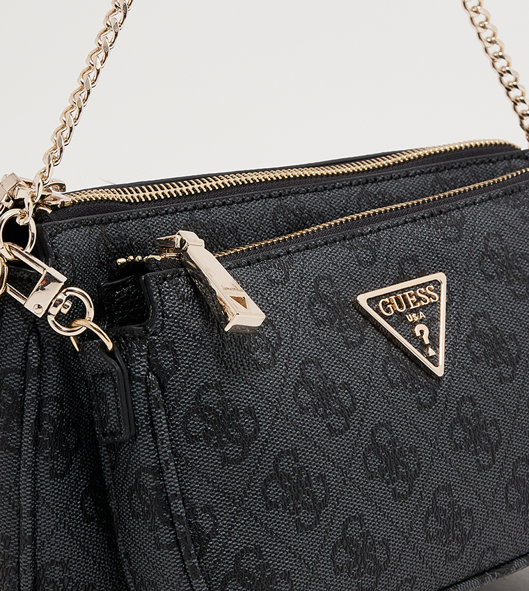 Buy Guess NOELLE Monogram Patterned Crossbody Bag In Grey | 6thStreet ...