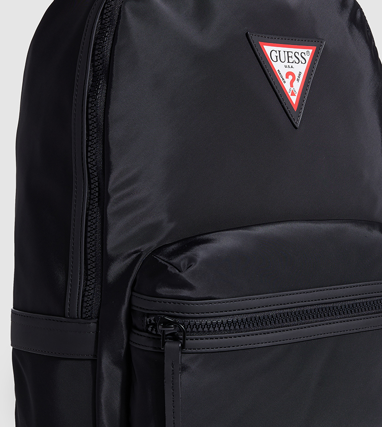 Buy Guess Logo Badge Detail Backpack In Black | 6thStreet UAE