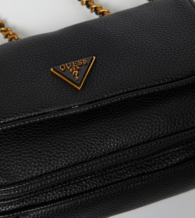 Buy Guess BECCI Textured Convertible Crossbody Bag In Black | 6thStreet UAE