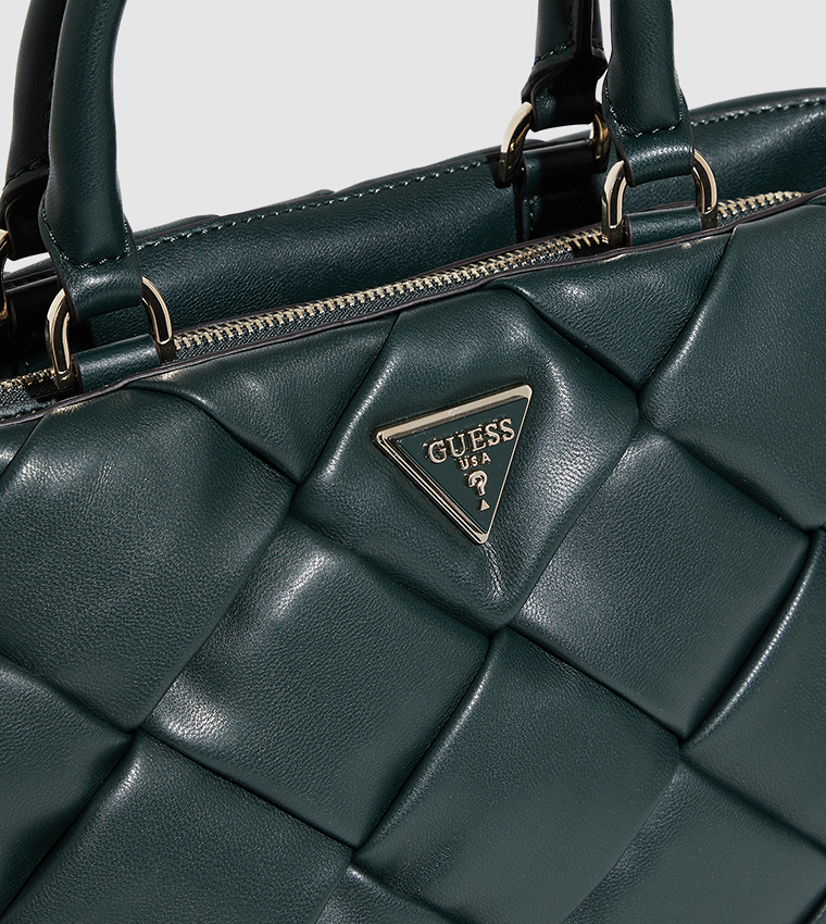Buy Guess Quilted Satchel Bag In Green | 6thStreet Kuwait