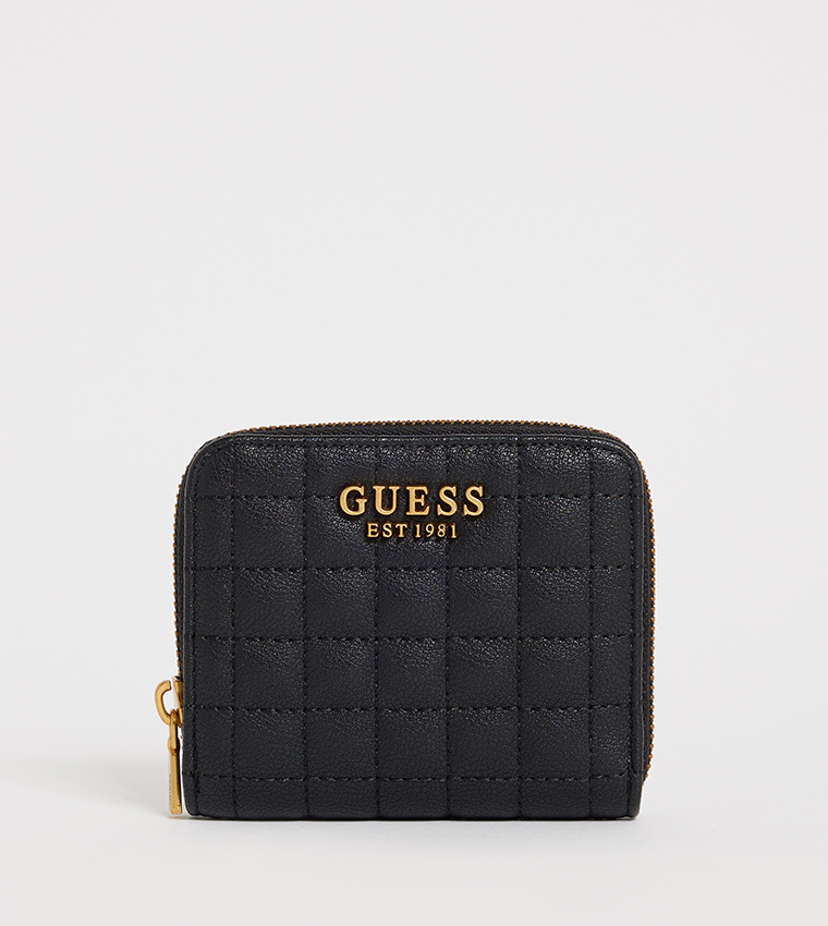 Buy Guess TIA Quilted Small Wallet In Black | 6thStreet Qatar