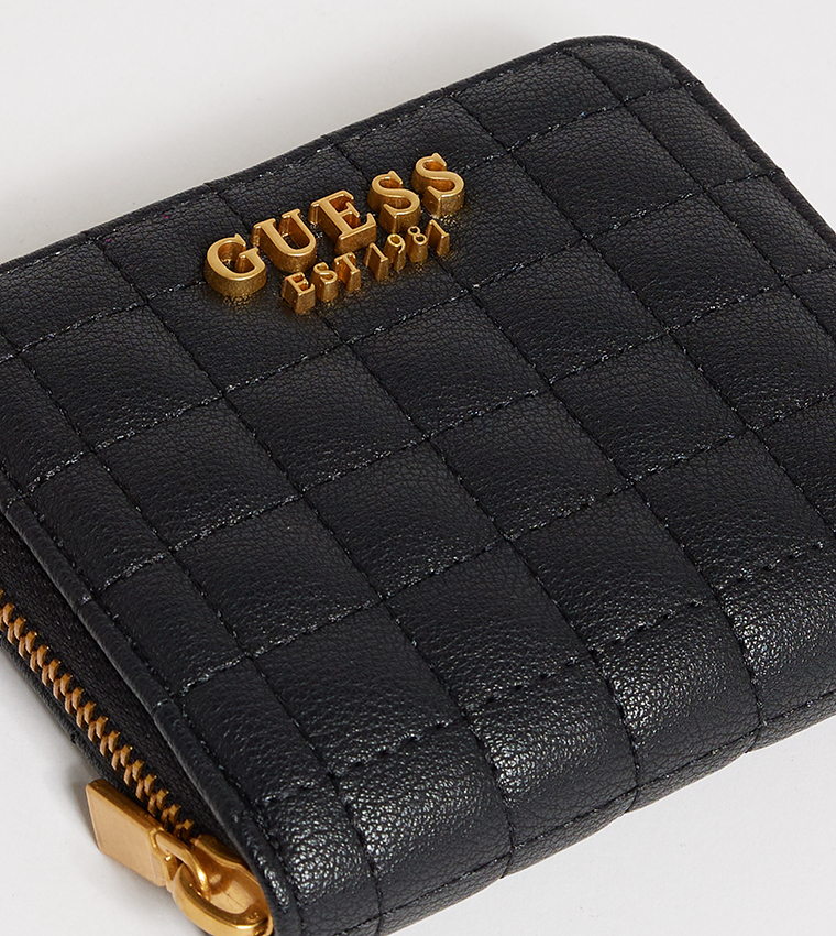 Buy Guess TIA Quilted Small Wallet In Black | 6thStreet Qatar