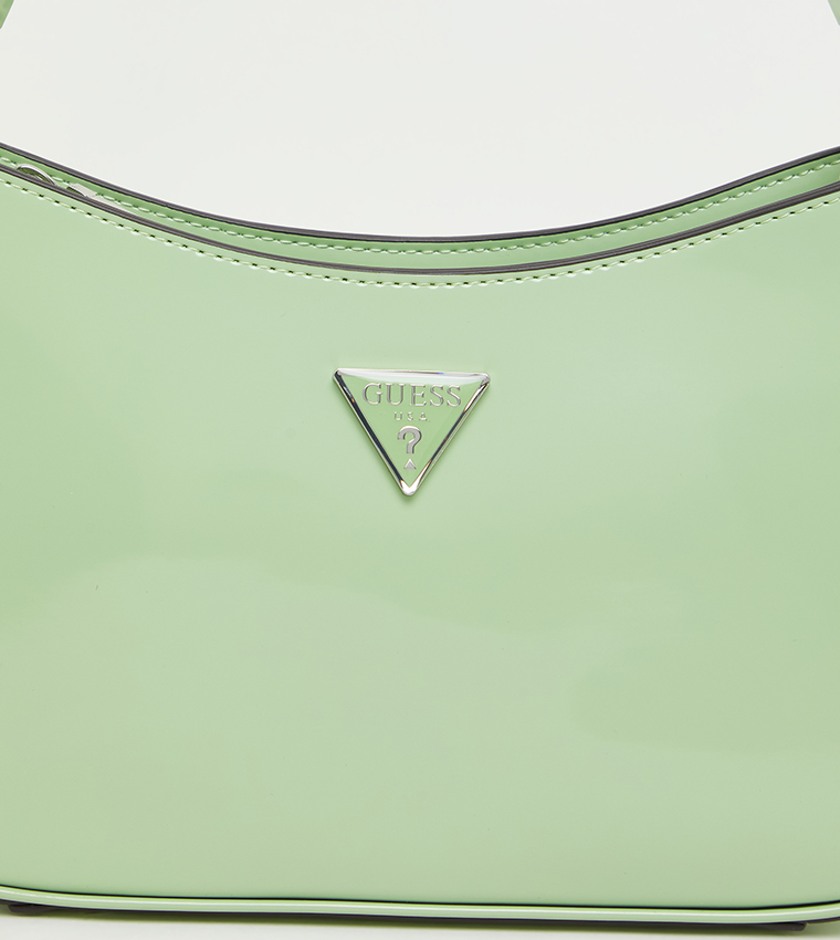 Buy Guess ARNELA Glossy Shoulder Bag In Green | 6thStreet Qatar