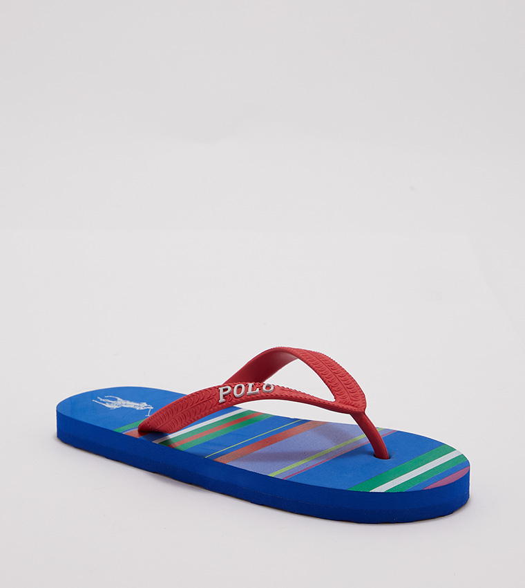 Buy Polo Ralph Lauren Camino Flip Flop Red In Red | 6thstreet UAE