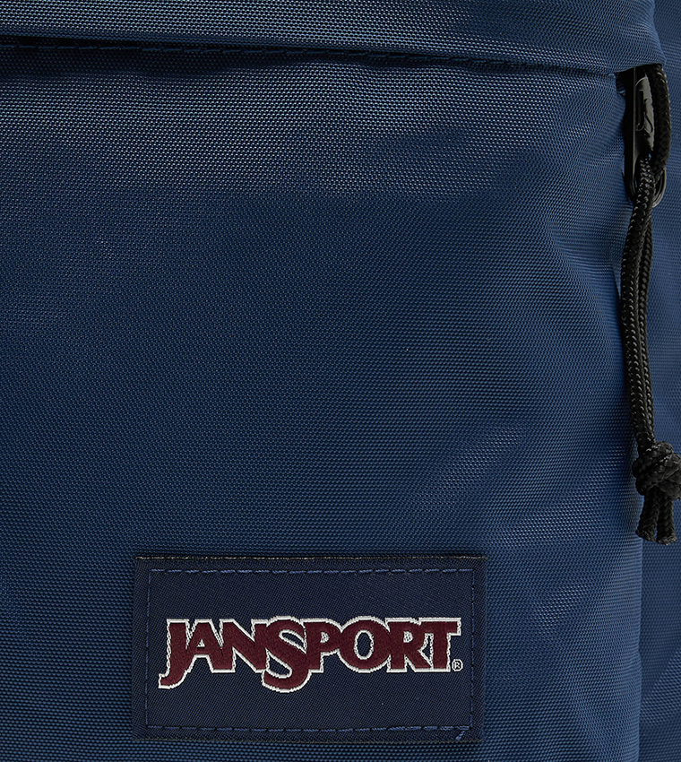 Buy Jansport Logo Badge Zipper Backpack In Navy | 6thStreet Qatar