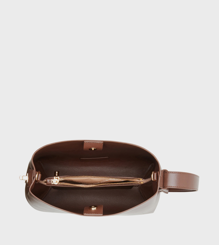 Buy Anne Klein Snap Closure Shoulder Bag In Brown | 6thStreet UAE