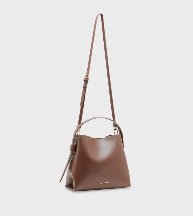 Buy Anne Klein Snap Closure Shoulder Bag In Brown | 6thStreet UAE