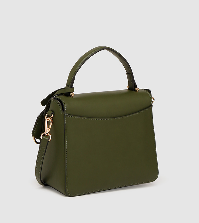 Buy Nine West Kinsley Mini Top Handle Satchel Green In Green ...