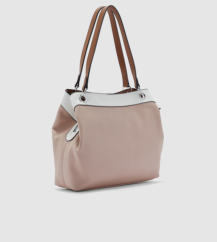 Buy Nine West Joyce 4 Poster Satchel Confetti Multi In CONFETTI ...