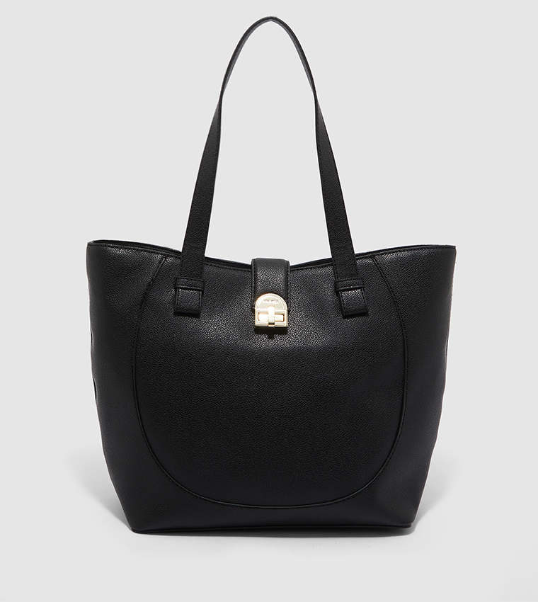Buy Nine West Ione Jet Set Tote Bag In Black | 6thStreet UAE