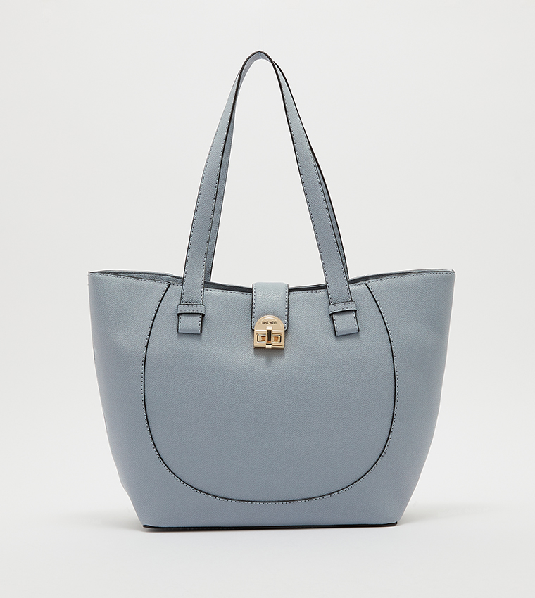 Buy Nine West Ione Jet Set Tote Bag In Blue | 6thStreet UAE