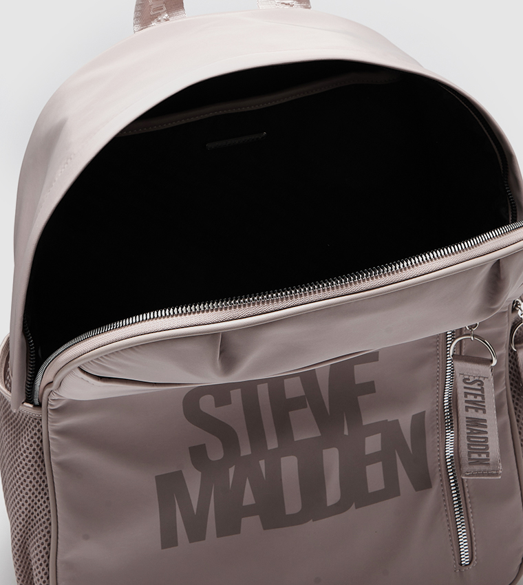 Buy Steve Madden BSATURN Logo Detail Backpack Set In Blush | 6thStreet UAE