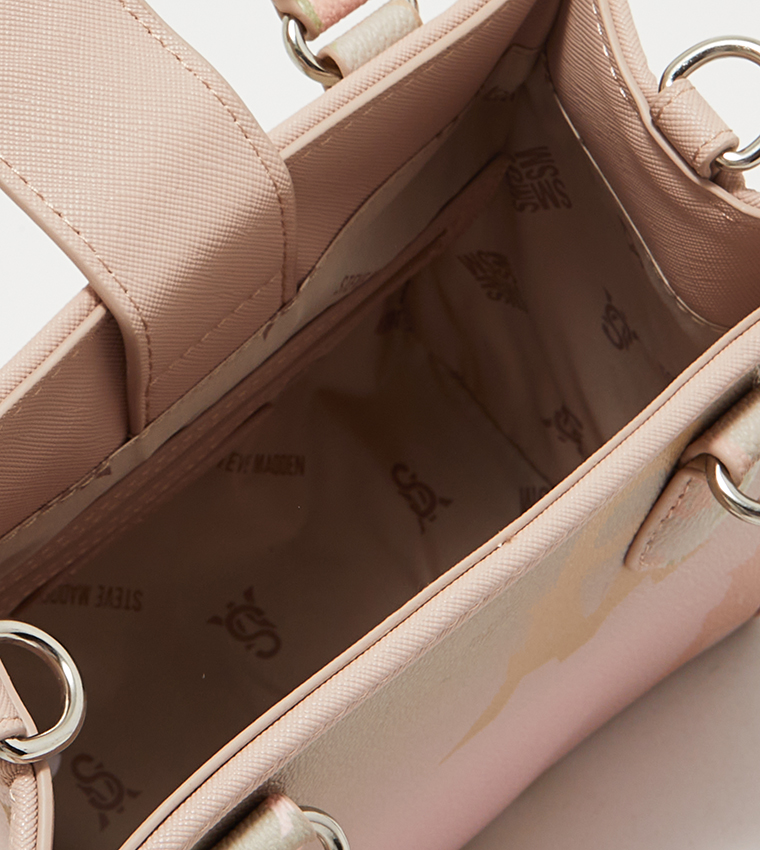 Buy Steve Madden BROLA P Monogram Pattern Tote Bag In Beige | 6thStreet UAE