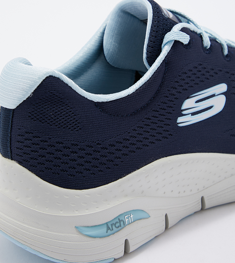Buy Skechers Arch Fit Mid Top Sneakers In Navy | 6thStreet Kuwait