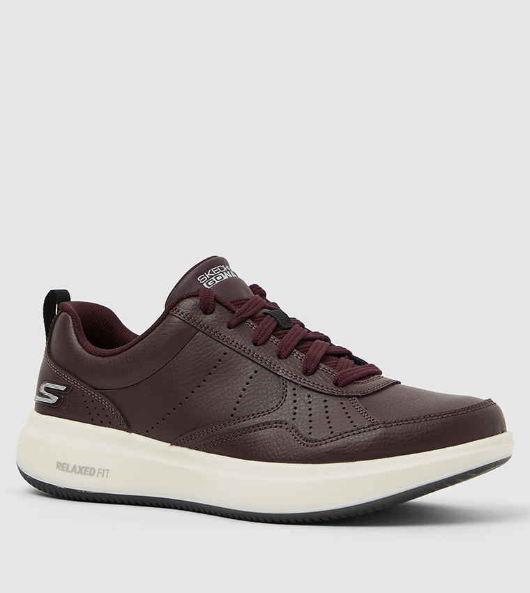 Buy Skechers Go Walk Steady Low Top Sneakers Shoe In Brown | 6thStreet ...