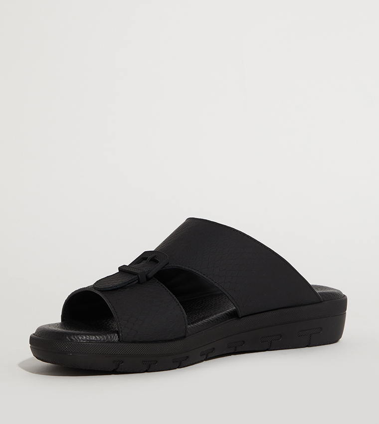 Buy Hush Puppies NOOR Open Toe Arabic Sandals In Black | 6thStreet UAE