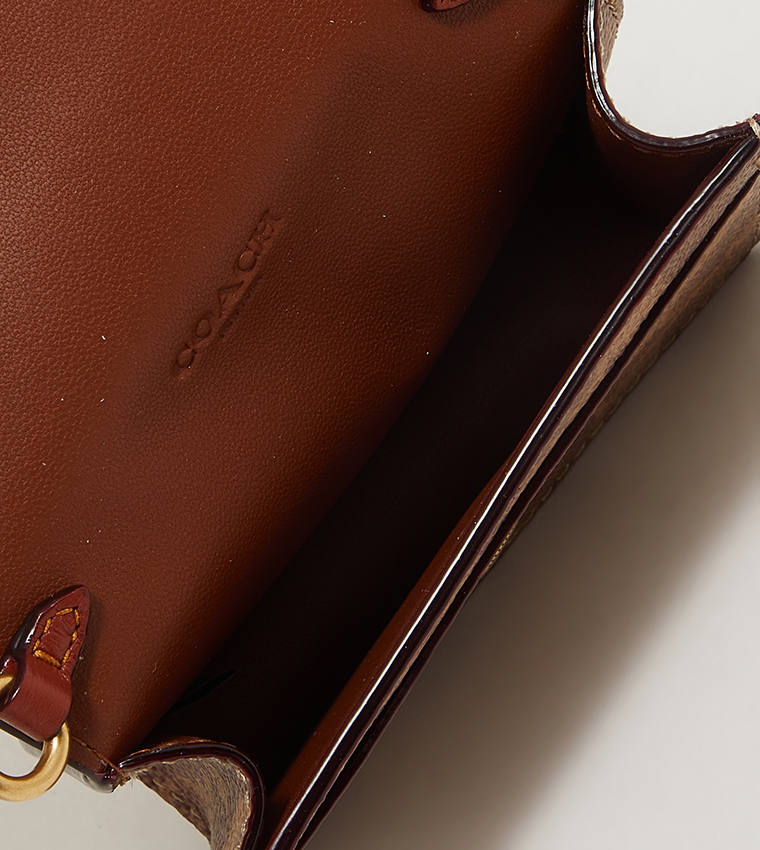 Buy COACH Color Block Crossbody Bag In Brown | 6thstreet Bahrain