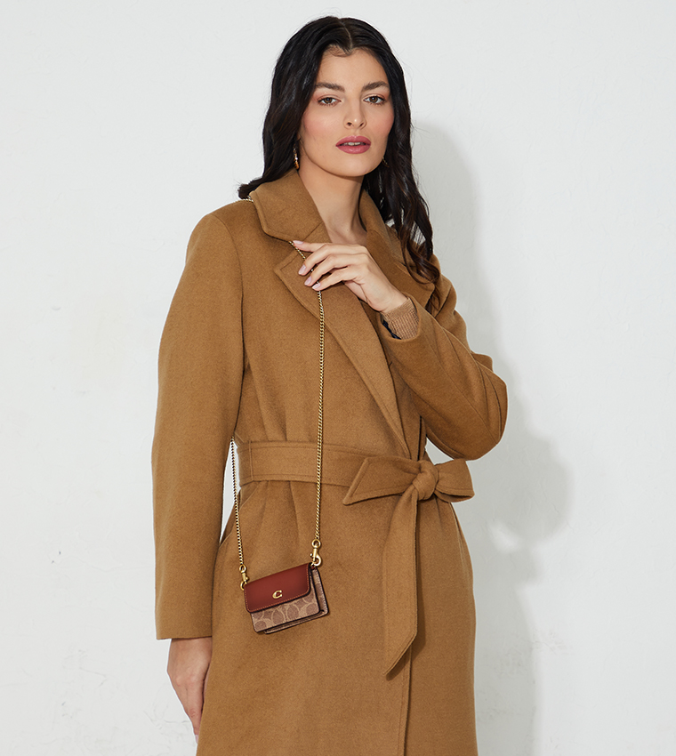 Buy COACH Color Block Crossbody Bag In Brown | 6thStreet Bahrain