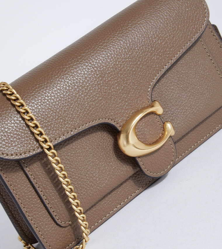 Buy COACH TABBY Chain Strap Clutch In Brown | 6thStreet Qatar