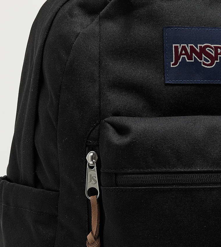 Buy Jansport Logo Badge Zipper Backpack In Black | 6thStreet UAE