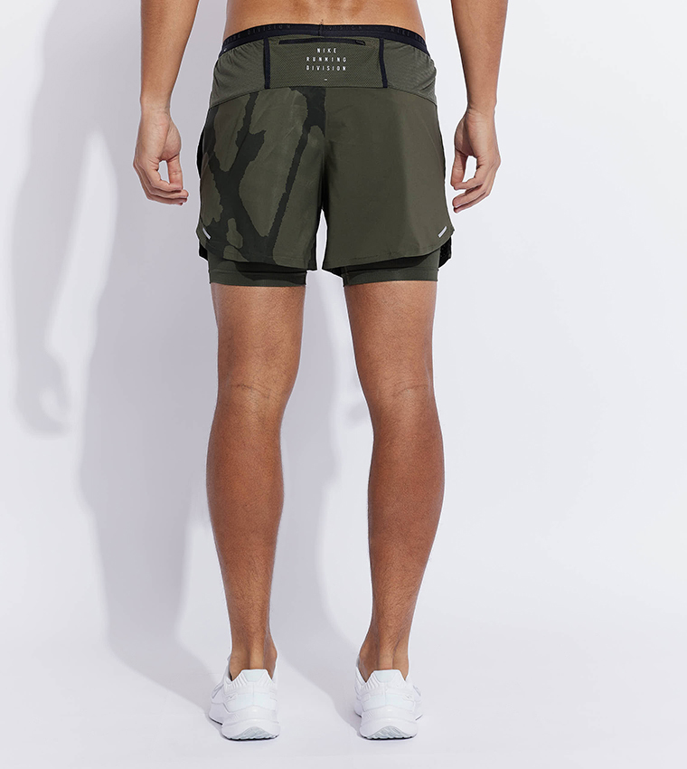 Buy Nike Dri Fit Flex Stride Active Shorts In Khaki | 6thStreet Kuwait