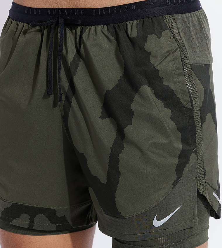 Buy Nike Dri Fit Flex Stride Active Shorts In Khaki | 6thStreet Kuwait
