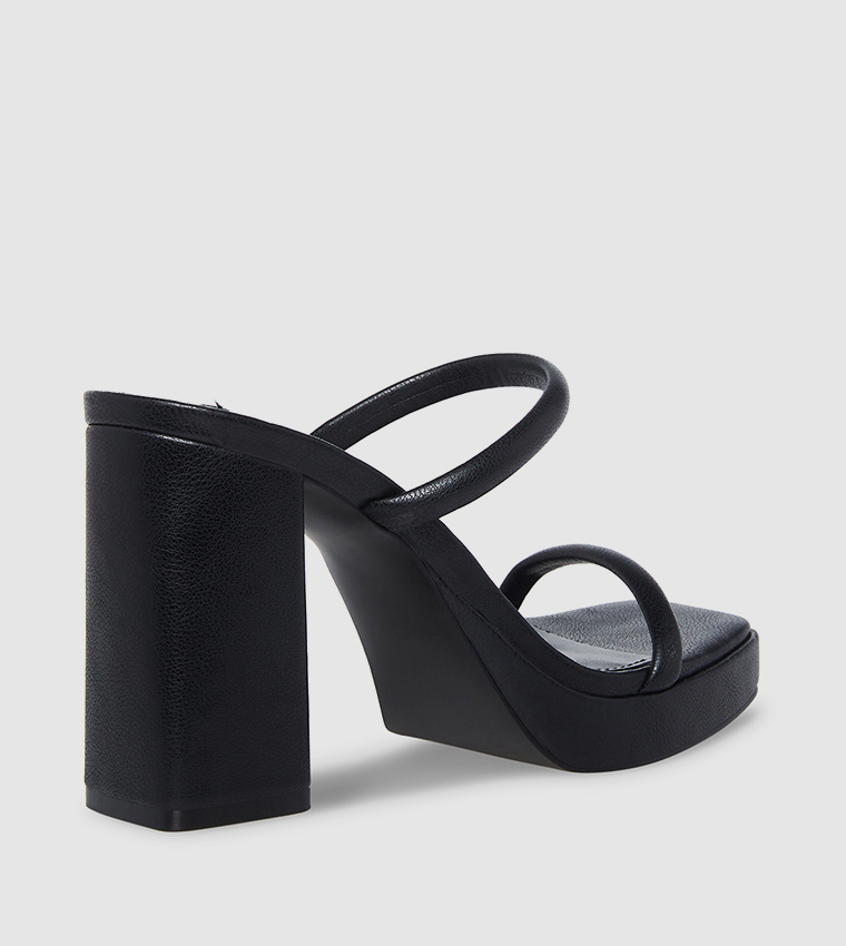 Buy Steve Madden POLLY Block Heel Sandals In Black | 6thStreet UAE