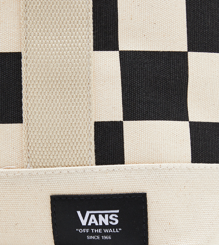 Buy Vans PERGS Checkerboard Tote Bag In White | 6thStreet UAE
