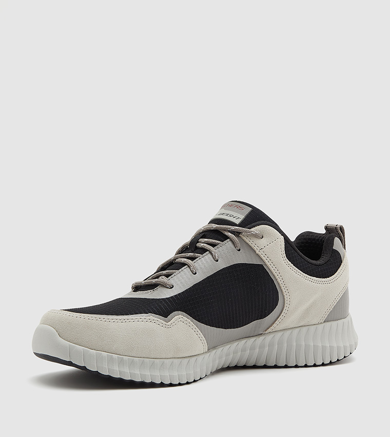 Buy Skechers Elite Flex Prime Color Block Low Top Sneakers In Grey ...