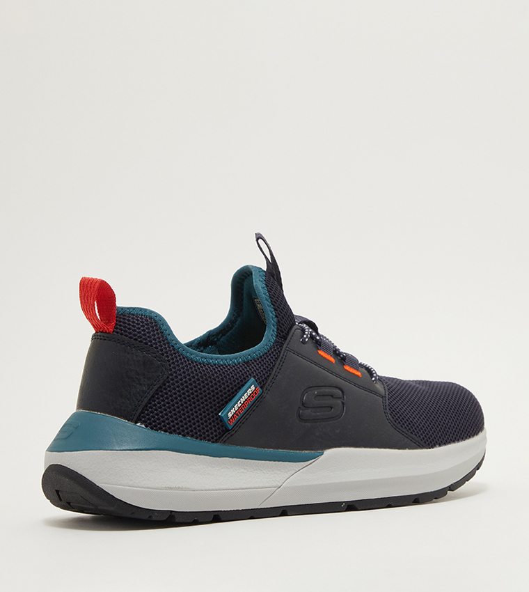 Buy Skechers Neville Lace Up Low Top Sneakers In Navy | 6thStreet Saudi ...