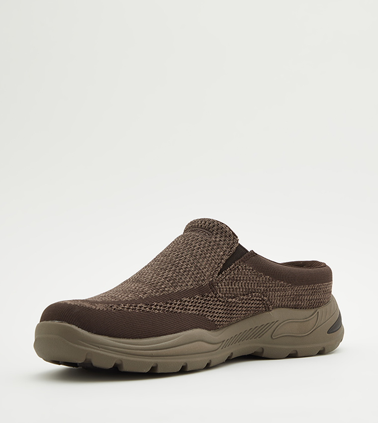 Buy Skechers ARCH FIT MOTLEY Knitted Clogs In Brown | 6thStreet Qatar