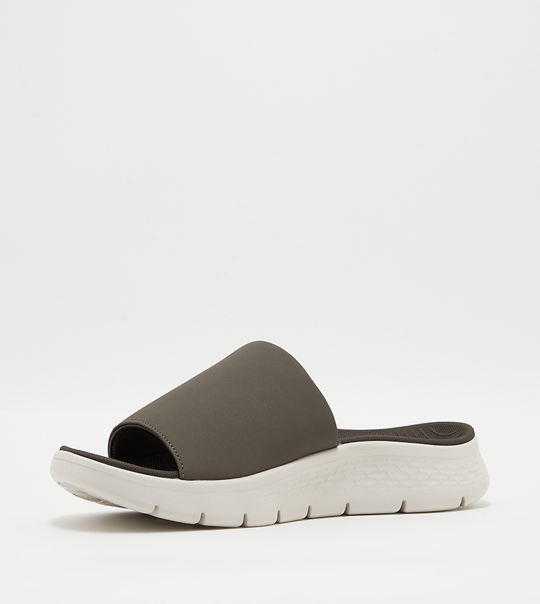 Buy Skechers GO WALK Flex Sandals In Brown | 6thStreet Qatar