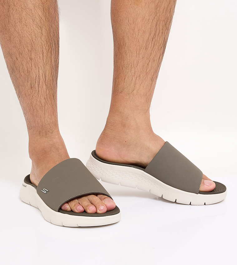 Buy Skechers GO WALK Flex Sandals In Brown | 6thStreet UAE