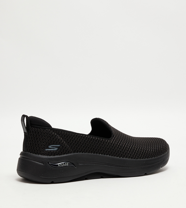 Buy Skechers GO WALK ARCH FIT Slip On Shoes In Black | 6thStreet Qatar