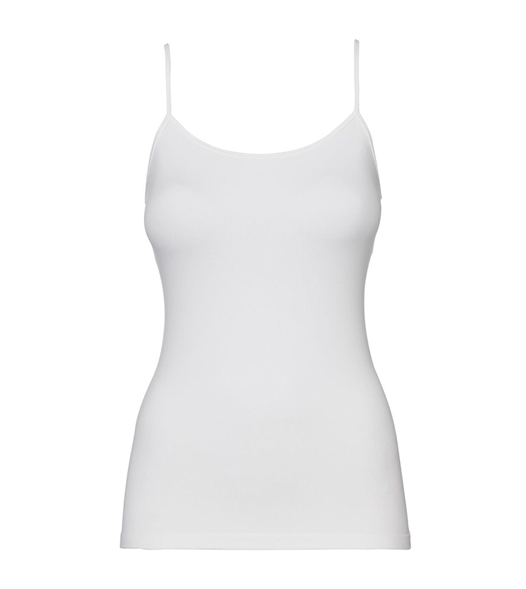 Buy Hema Seamless Micro Vest Dry Feel White In White | 6thStreet Qatar