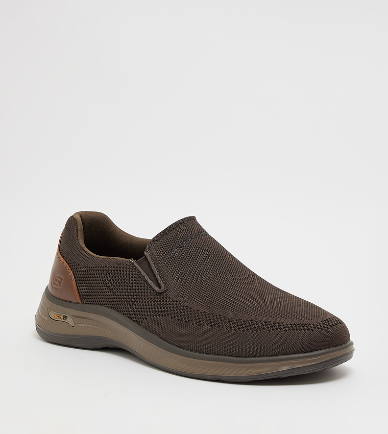 Buy Skechers ARCH FIT DARLO Slip On Shoes In Brown | 6thStreet Saudi Arabia