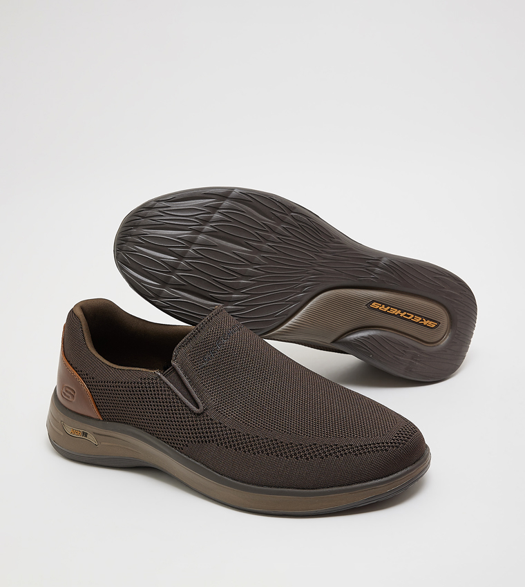 Buy Skechers ARCH FIT DARLO Slip On Shoes In Brown | 6thStreet Saudi Arabia