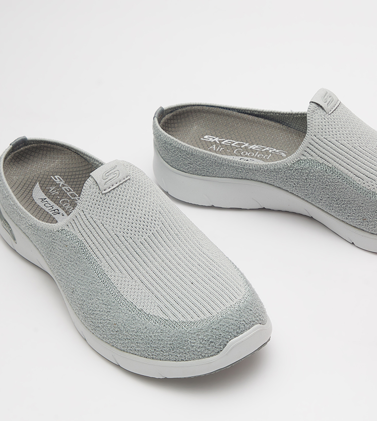 Buy Skechers ARCH FIT REFINE Clogs In Grey | 6thStreet UAE