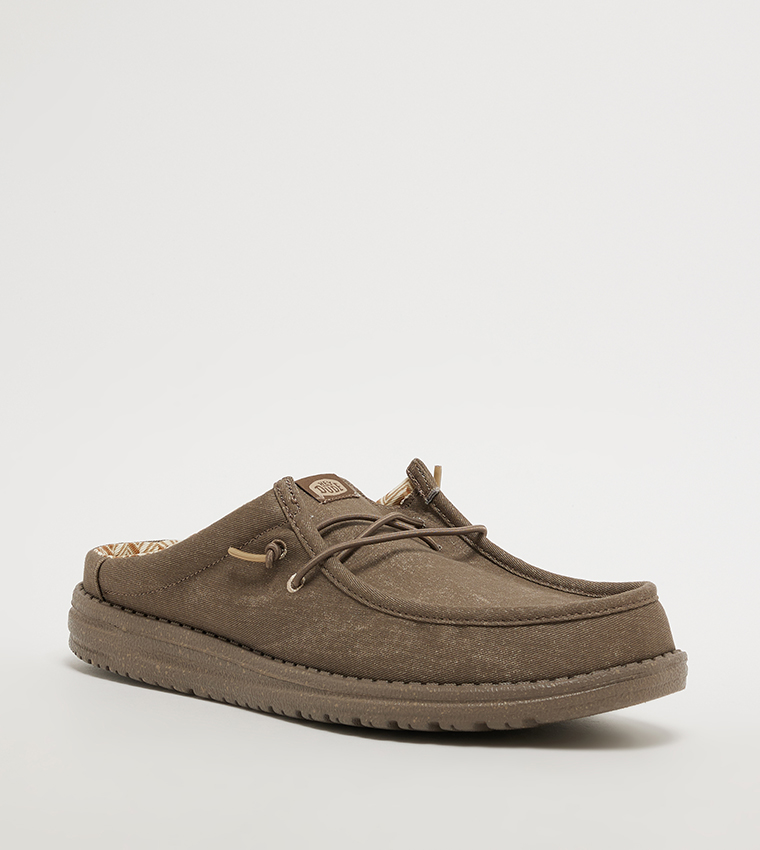 Buy HEY DUDE WALLY Slip On Shoes In Brown | 6thStreet UAE