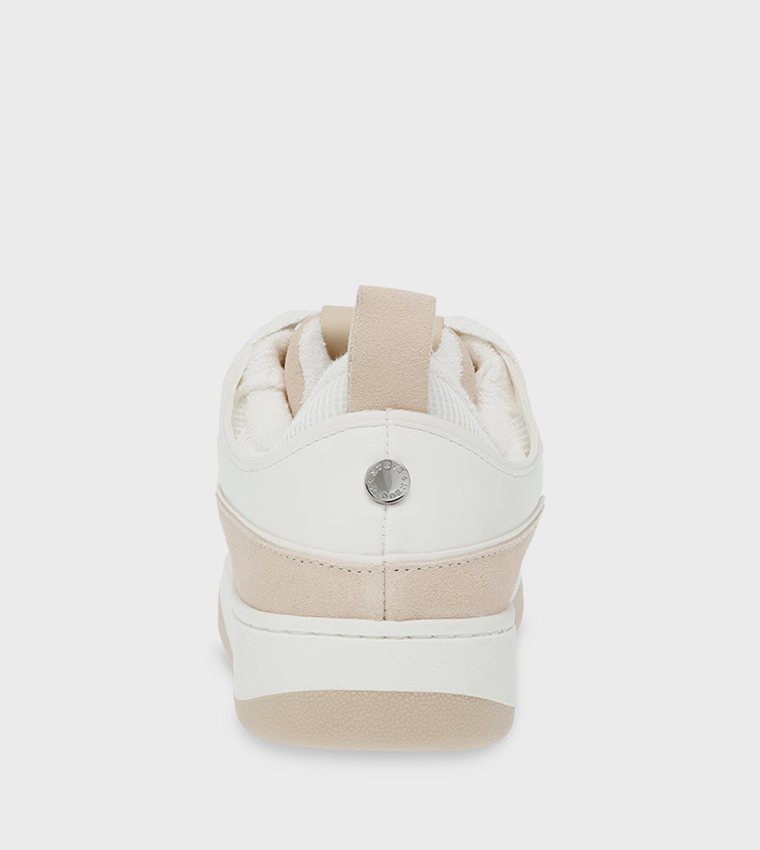 Buy Steve Madden ROARING Color Block Lace Up Sneakers In White ...