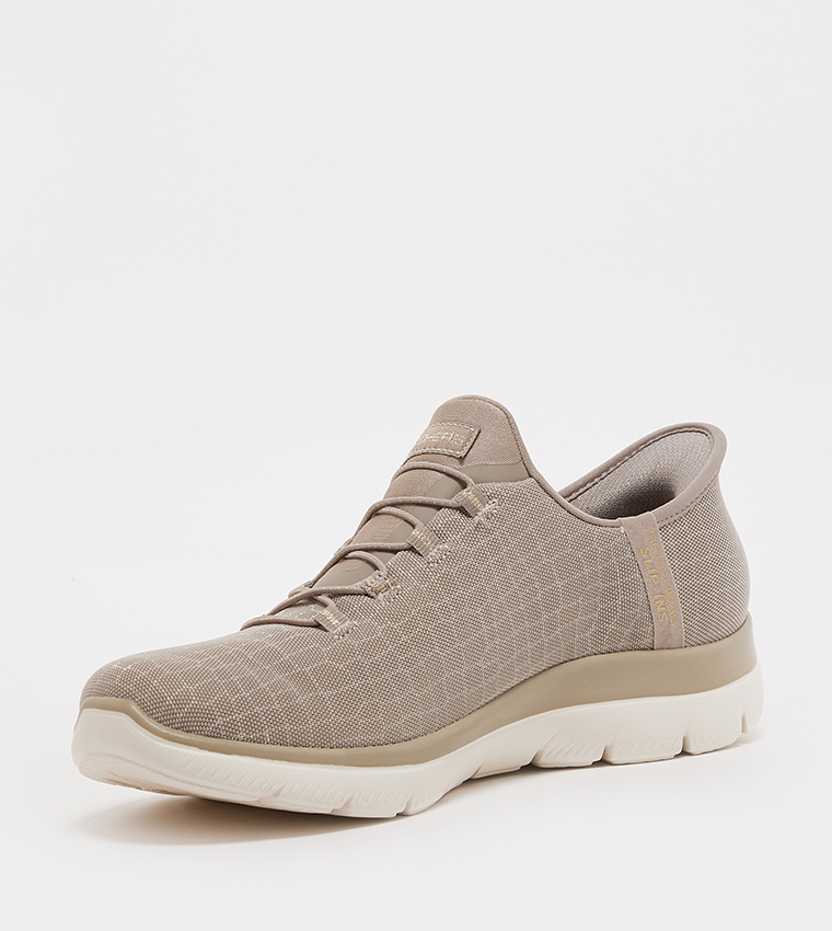 Buy Skechers SUMMITS Patterned Slip Ons In Taupe | 6thStreet Kuwait