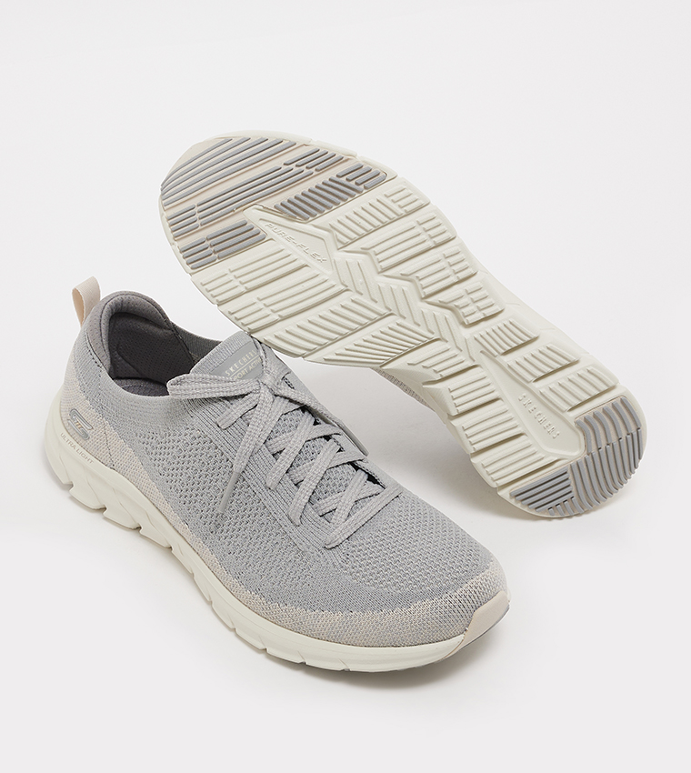 Buy Skechers PURE FLEX Lace Up Sneakers In Grey | 6thstreet Saudi Arabia