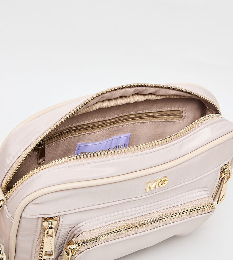 Buy Steve Madden Logo Detail Crossbody Bag With Pouch In Pink ...